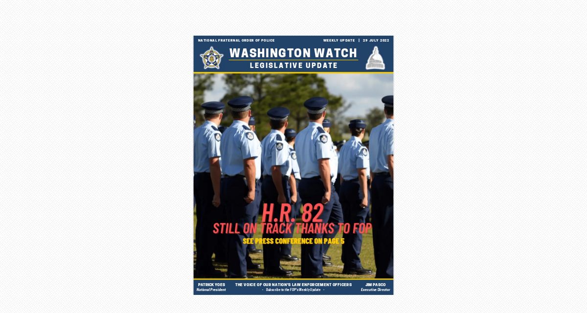 FOP Update - July 29, 2022