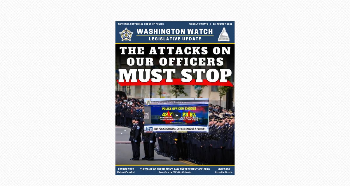 FOP Update - August 12, 2022